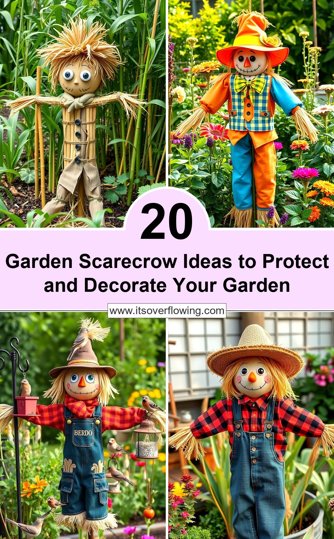 20 Garden Scarecrow Ideas to Protect and Decorate Your Garden