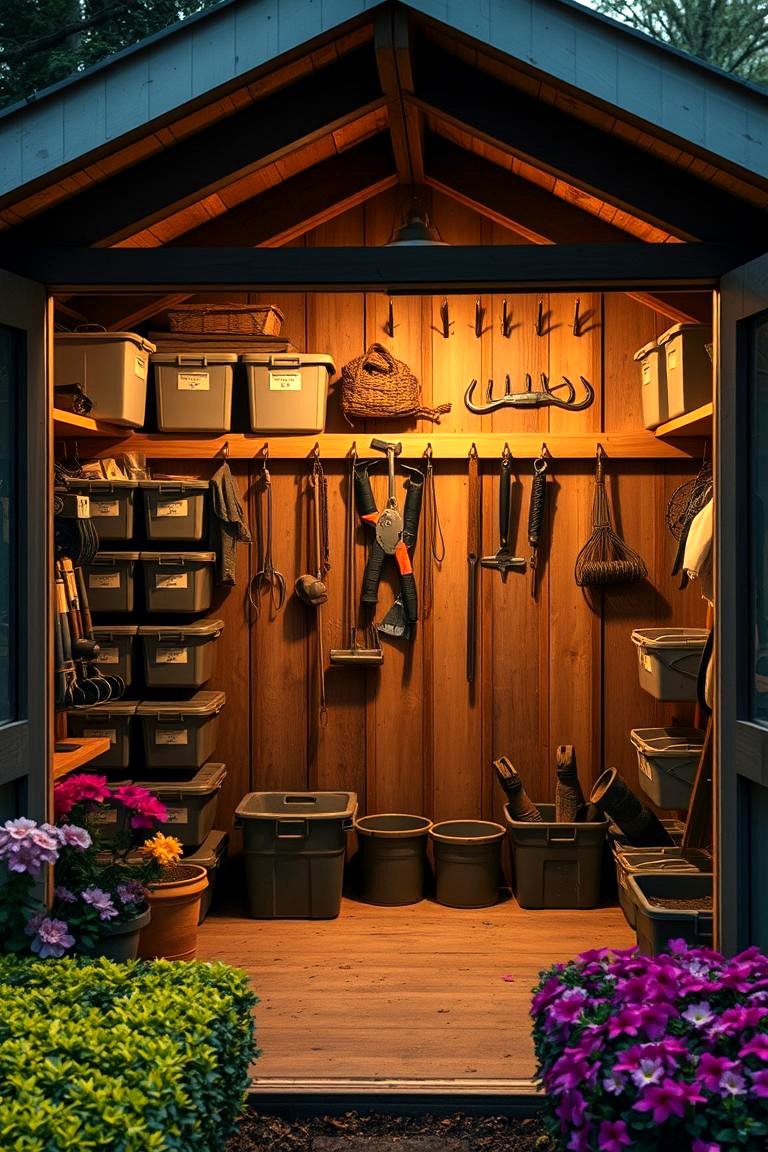 30 Practical Outdoor Storage Ideas for a Tidy Yard