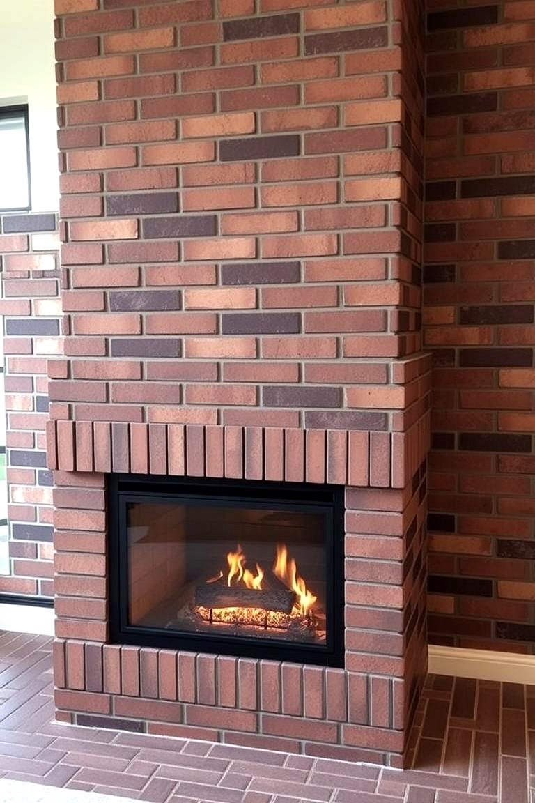 21 Rustic Brick Fireplace Ideas for Warm Living Rooms