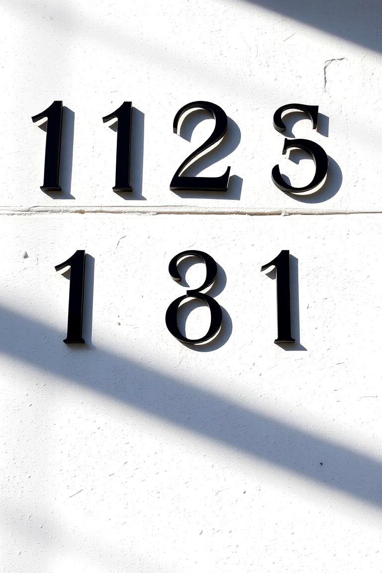 21 House Number Ideas to Boost Curb Appeal Creatively