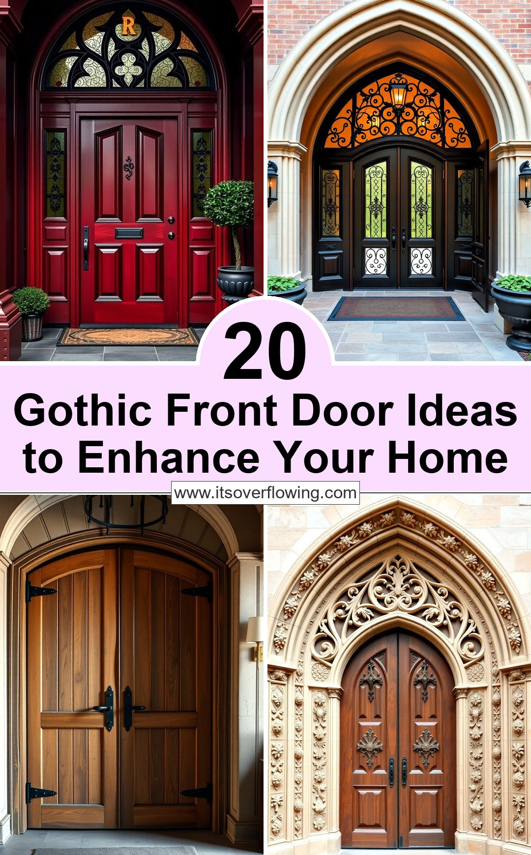 20 Gothic Front Door Ideas to Enhance Your Home