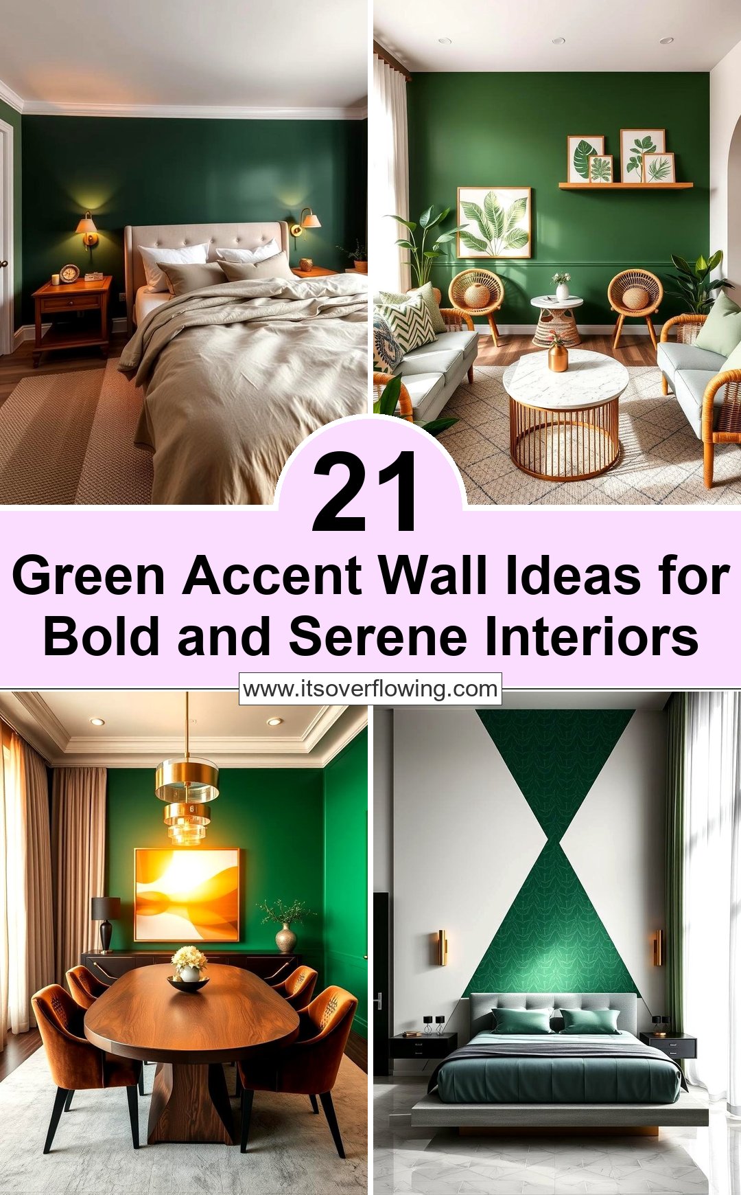 21 Green Accent Wall Ideas for Bold and Serene Interiors