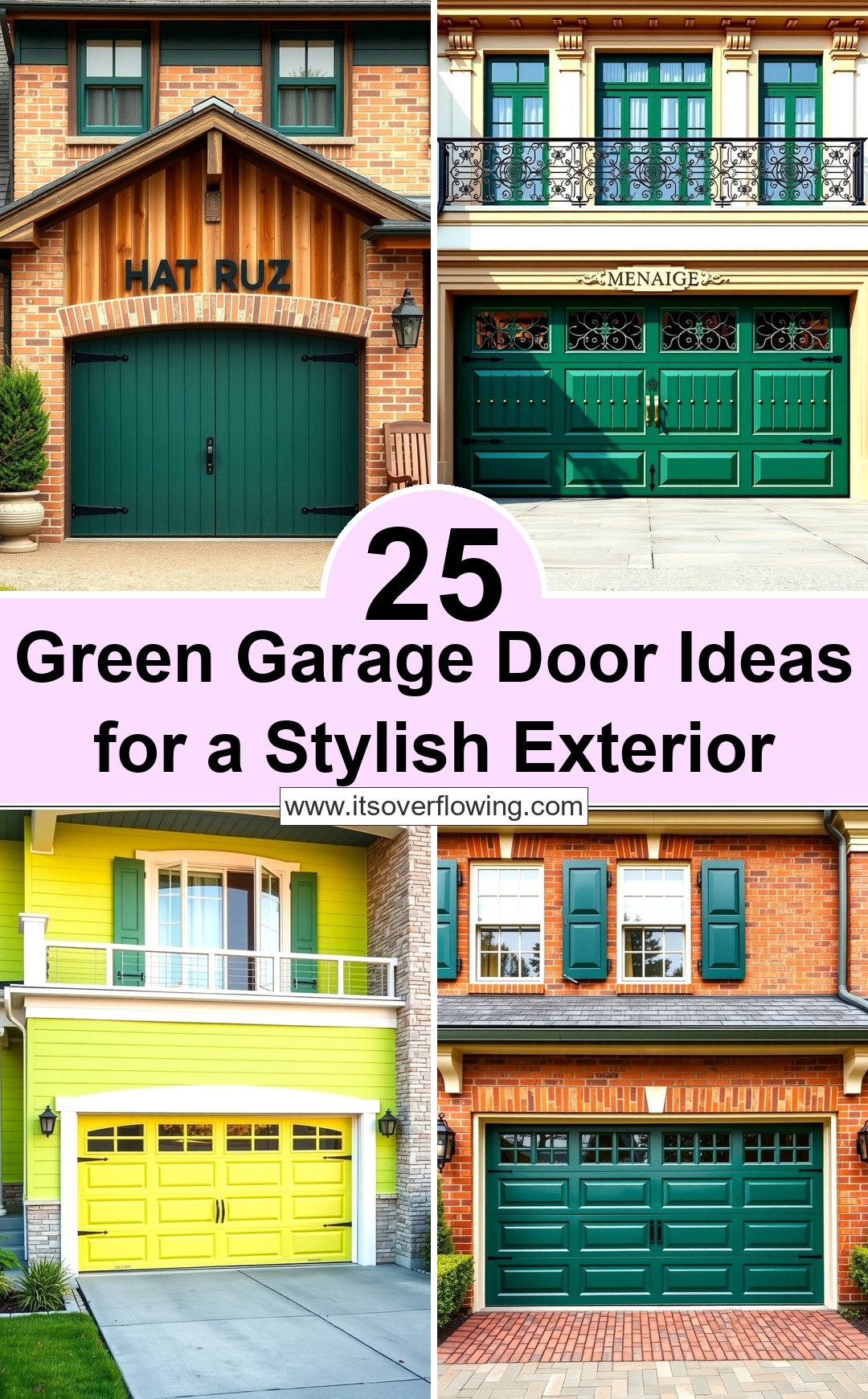 25 Green Garage Door Ideas for a Stylish Exterior