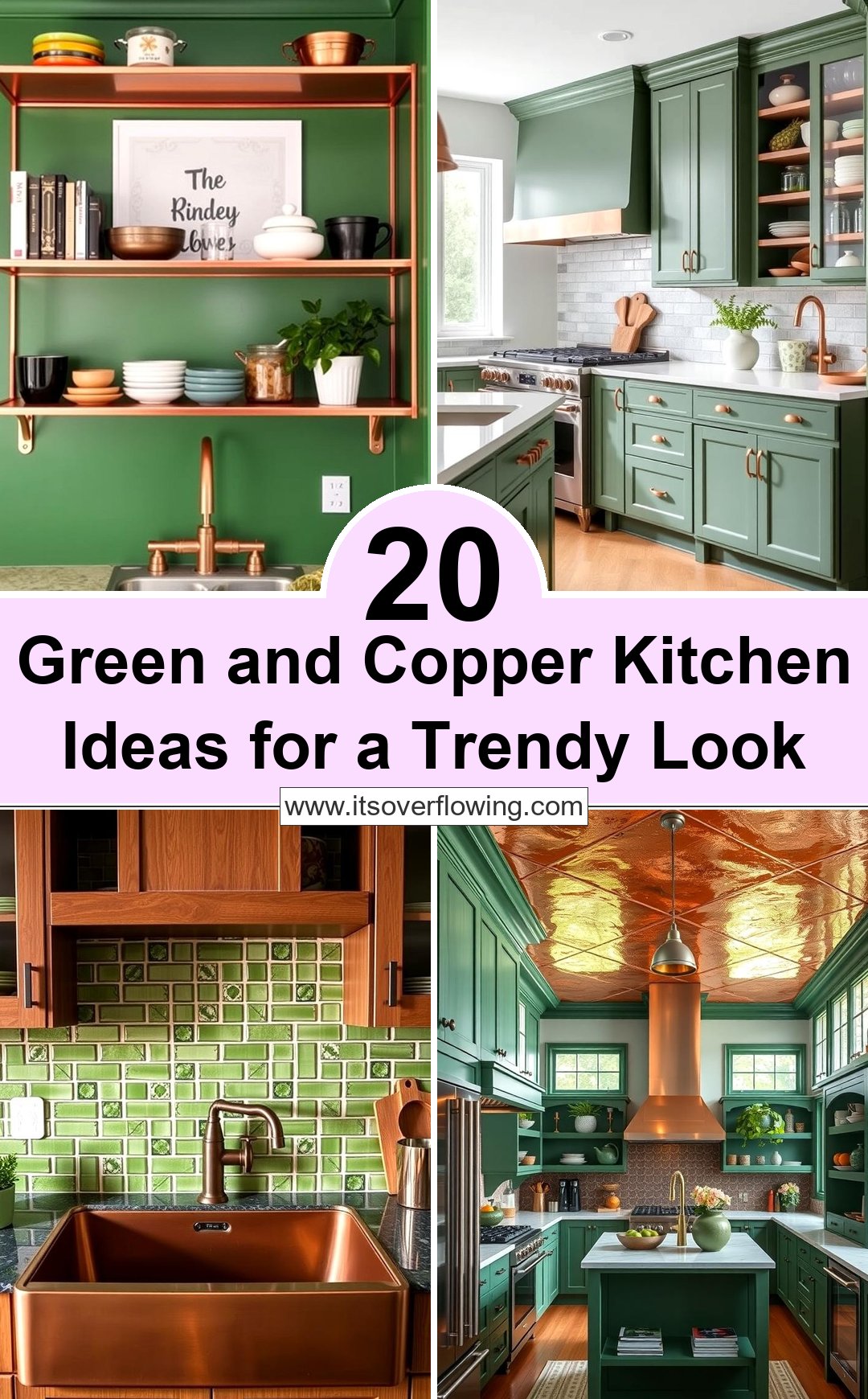 20 Green and Copper Kitchen Ideas for a Trendy Look