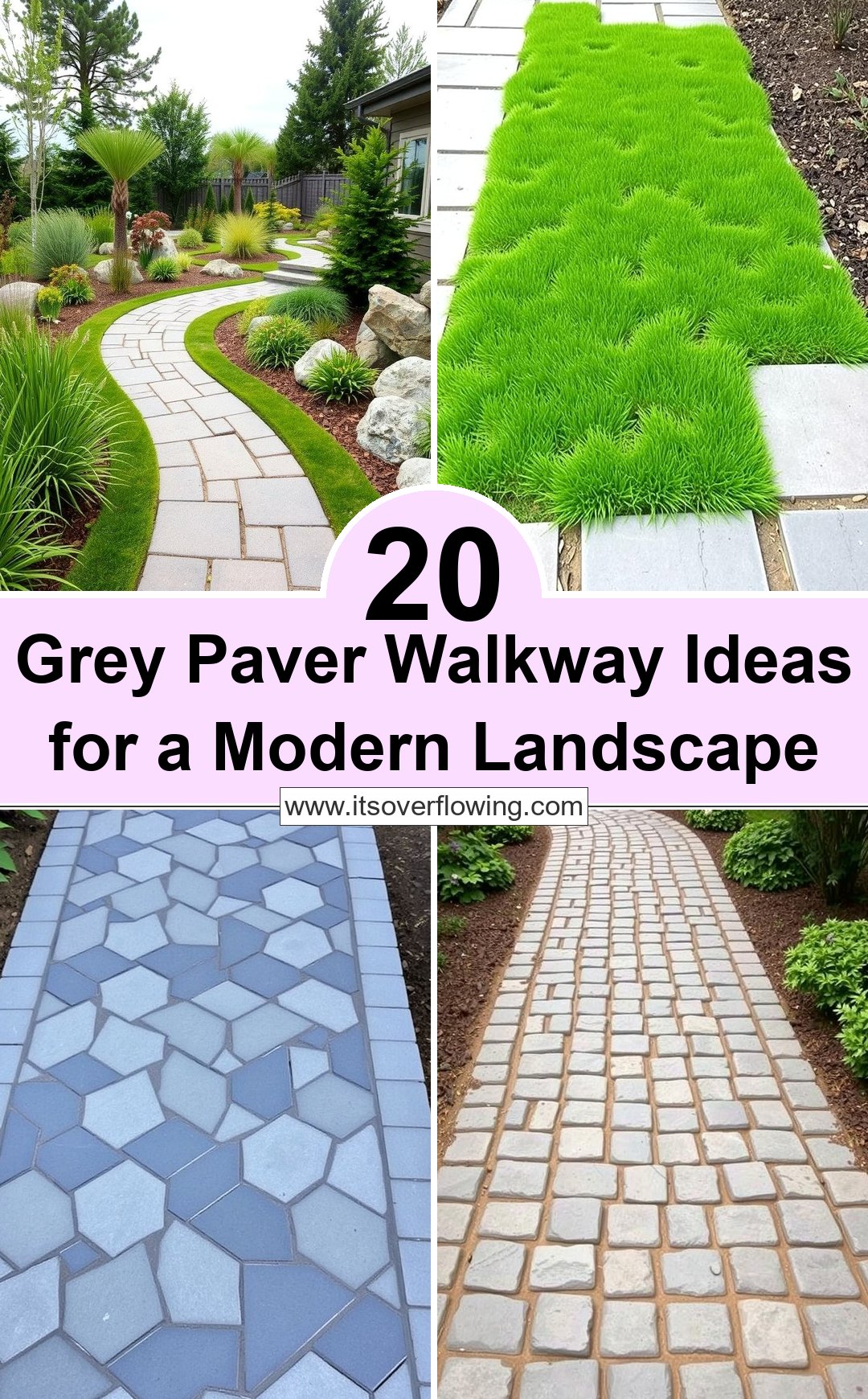 20 Grey Paver Walkway Ideas for a Modern Landscape