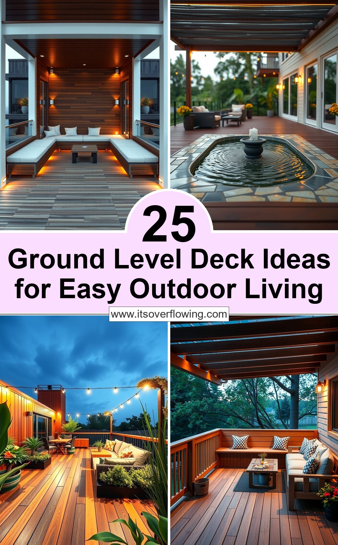 25 Ground Level Deck Ideas for Easy Outdoor Living