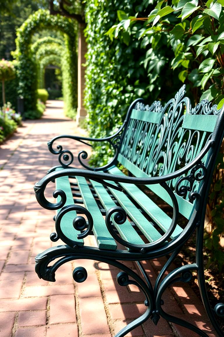 30 Charming Garden Bench Ideas for Relaxing Outdoor Spaces
