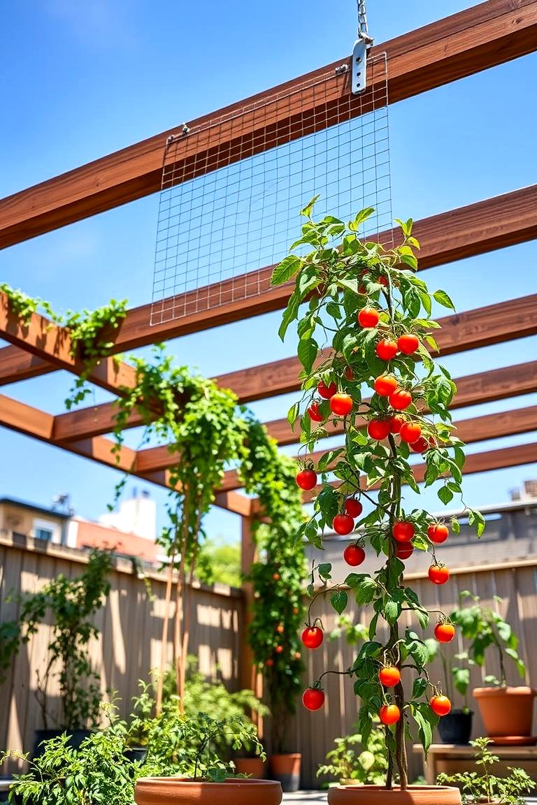 30 Tomato Trellis Ideas for Healthy & Space-Saving Gardens