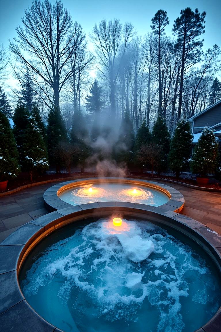 30 Rectangle Pool With Hot Tub Designs for Luxury Backyards