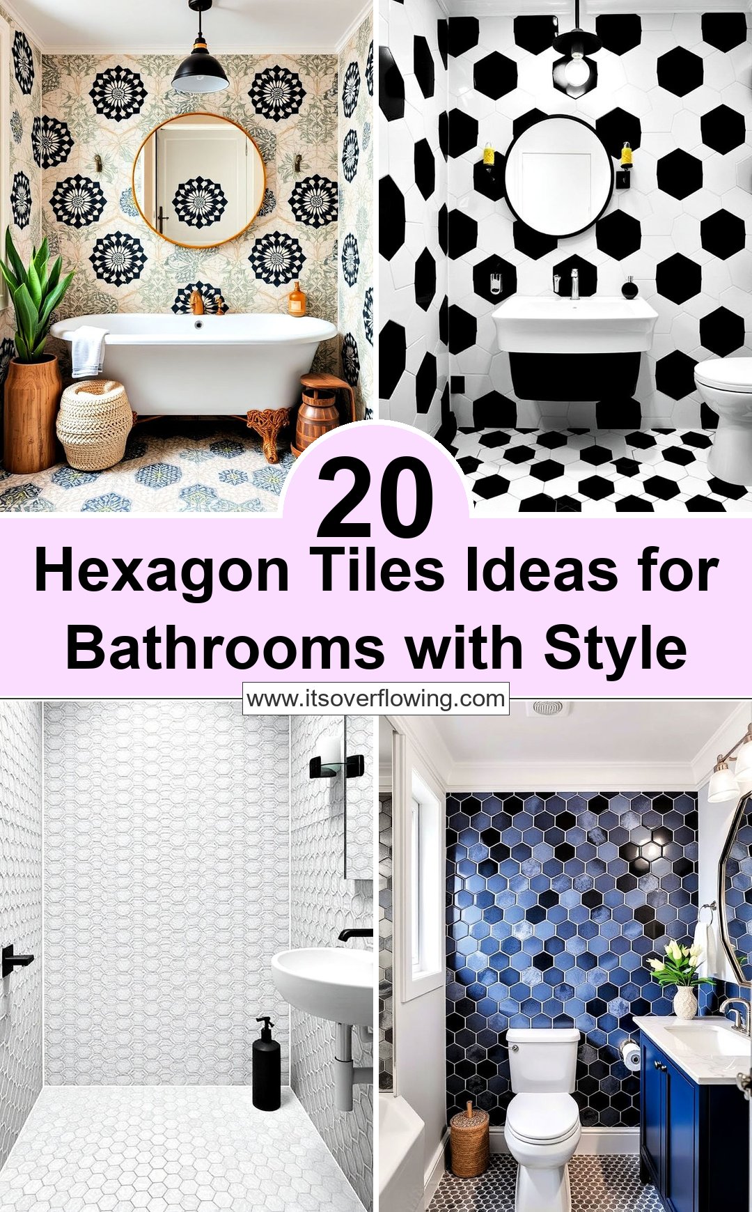 20 Hexagon Tiles Ideas for Bathrooms with Style