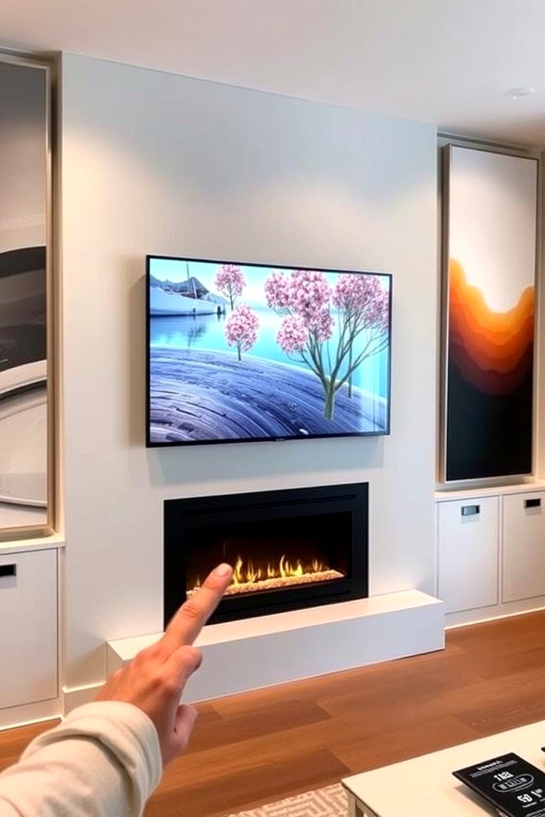 30 Electric Fireplace Ideas With TV Above for Cozy Spaces