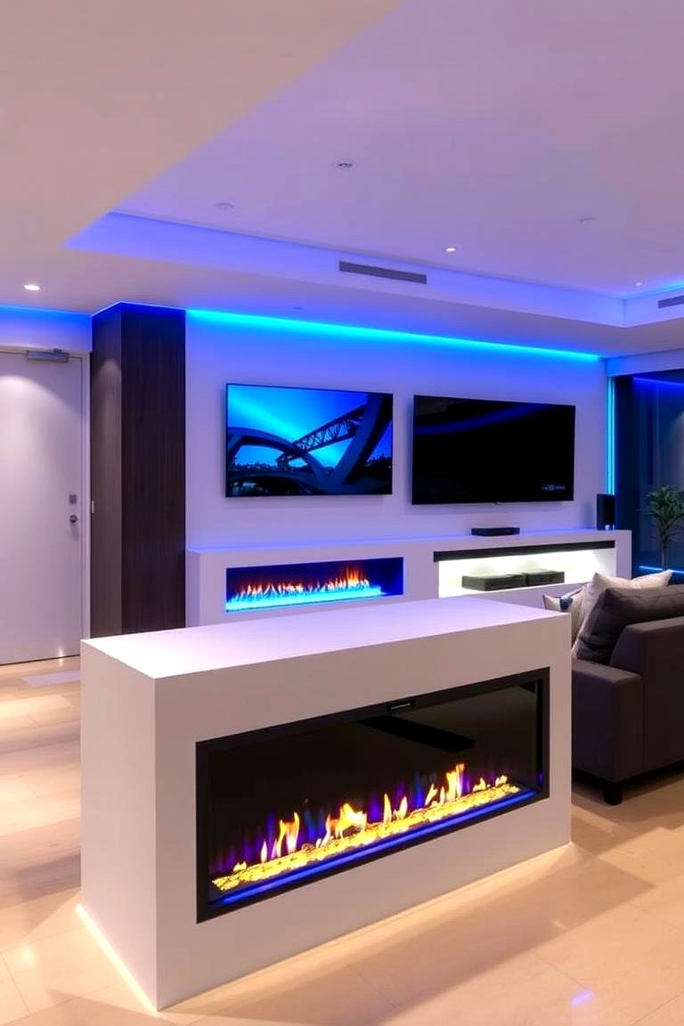 30 Linear Fireplace Ideas for Modern Home Heating