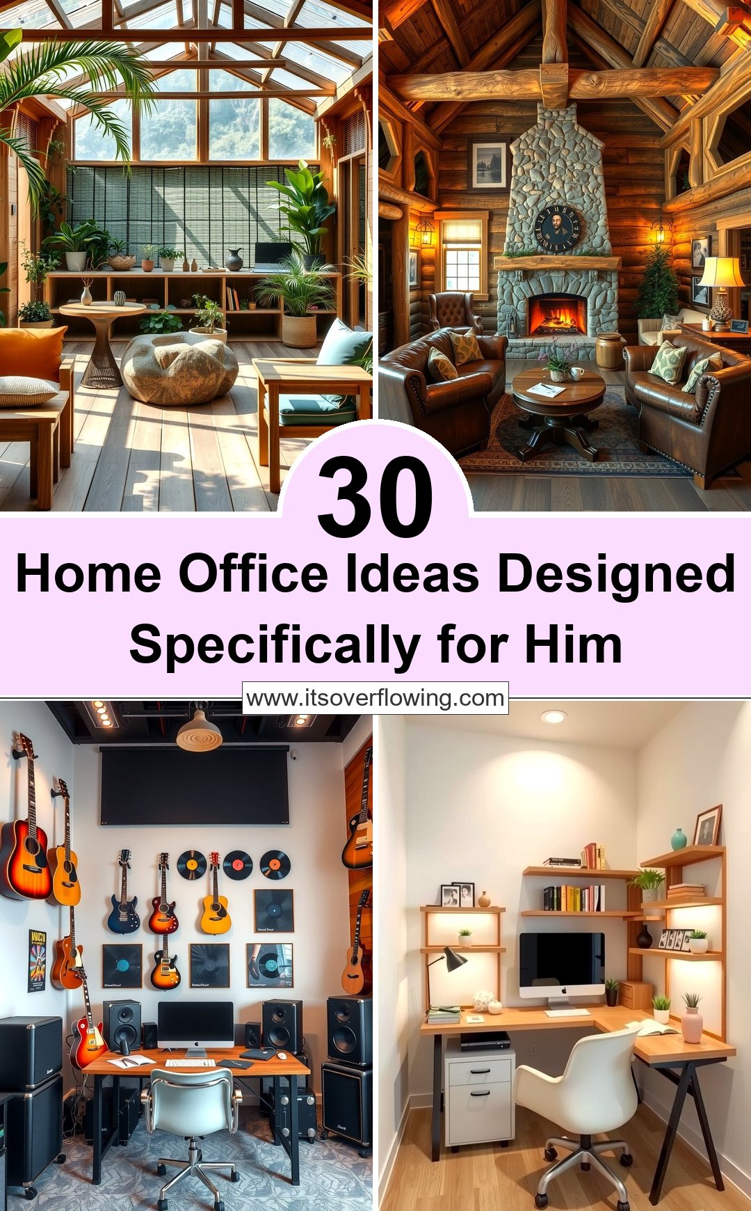 30 Home Office Ideas Designed Specifically for Him
