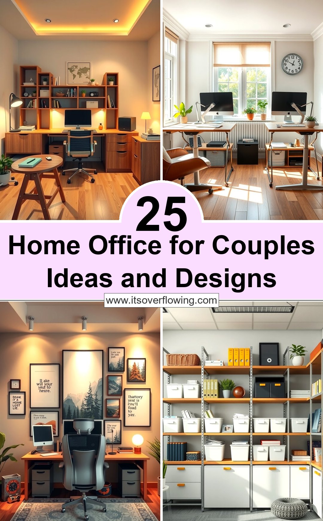 25 Home Office for Couples Ideas and Designs