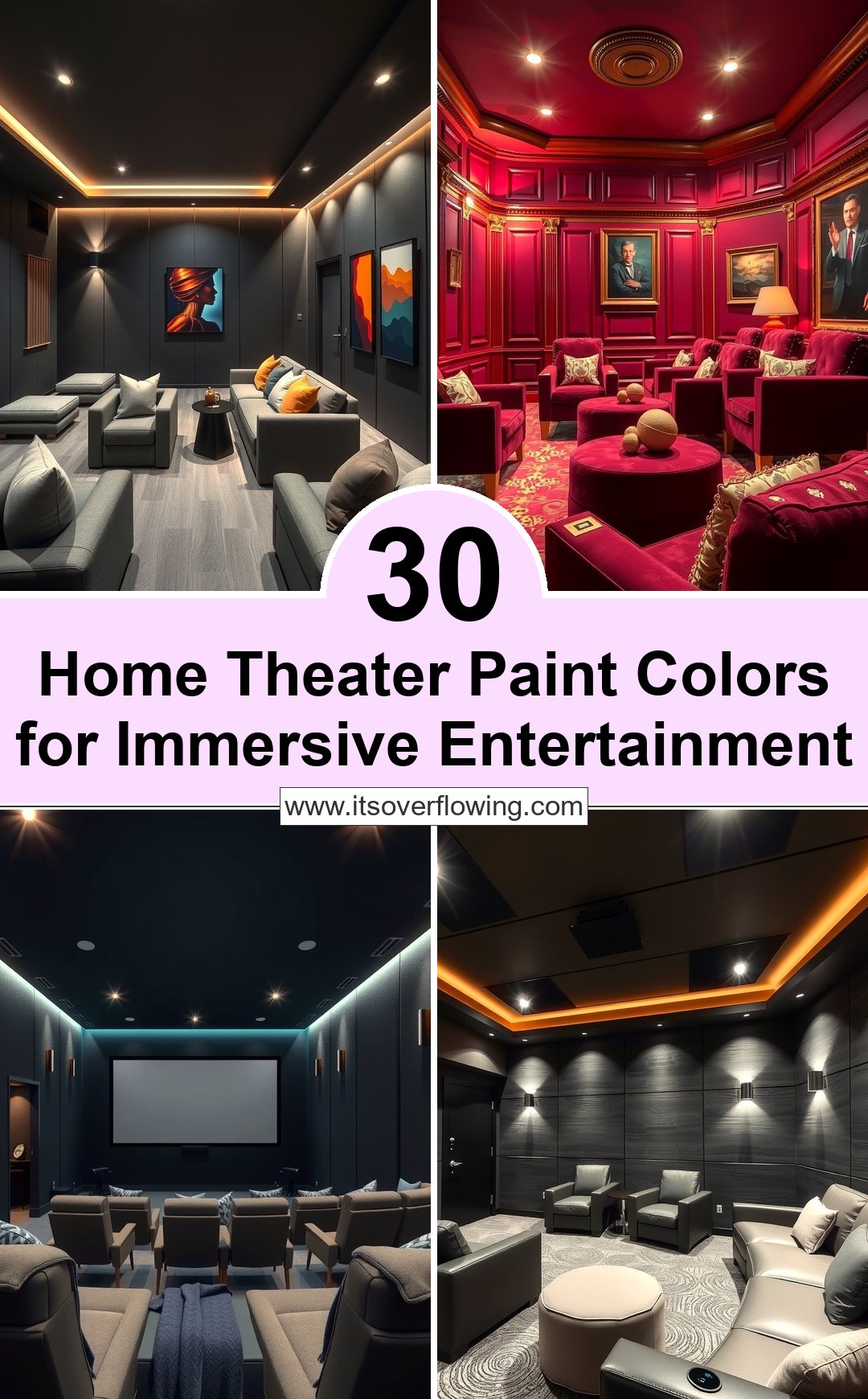 30 Home Theater Paint Colors for Immersive Entertainment