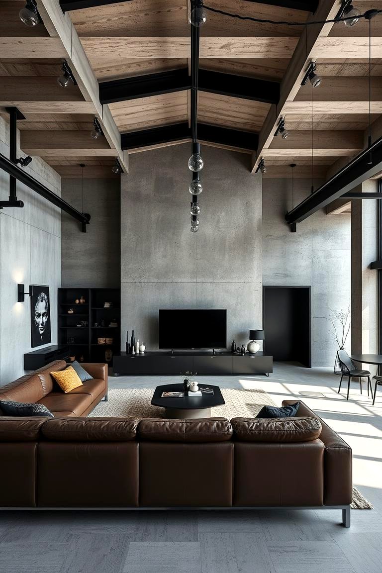 30 Exposed Beam Living Room Ideas for Rustic Charm