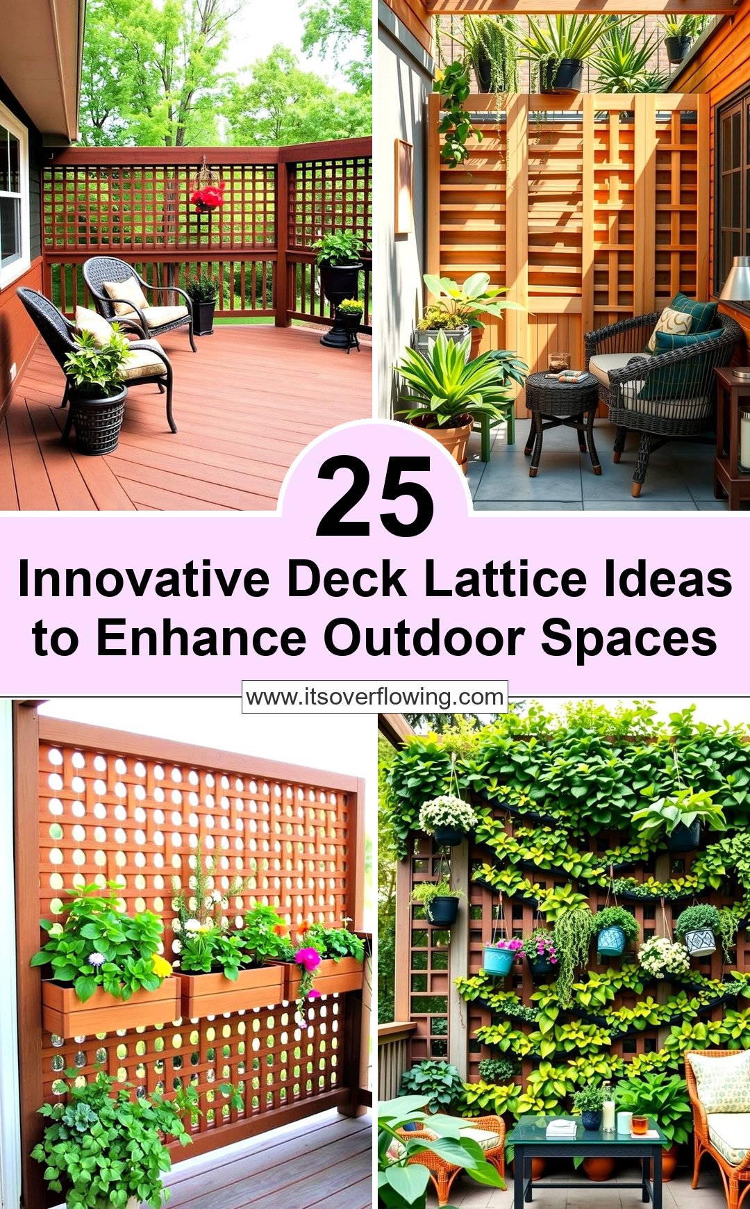 25 Innovative Deck Lattice Ideas to Enhance Outdoor Spaces