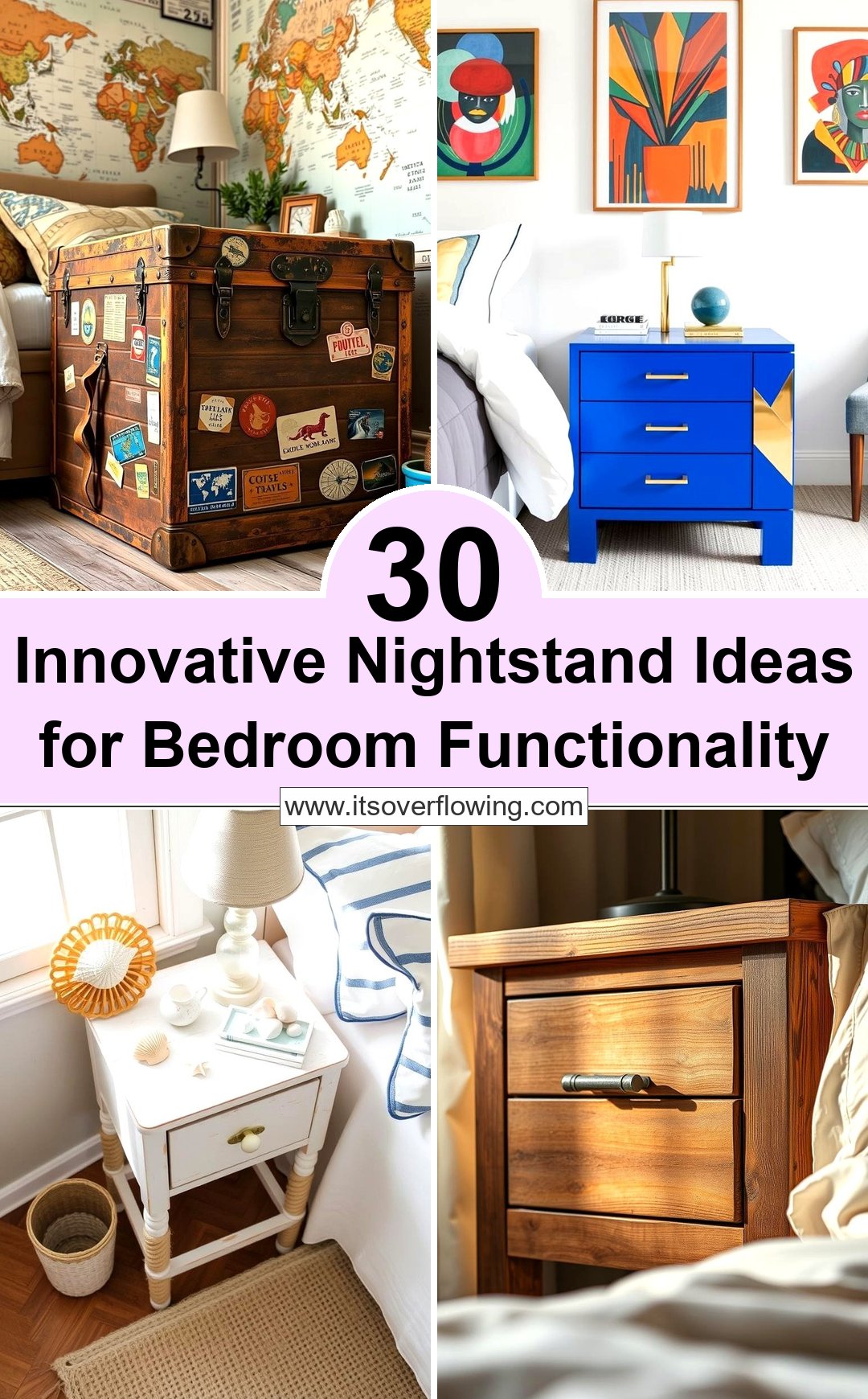30 Innovative Nightstand Ideas for Bedroom Functionality