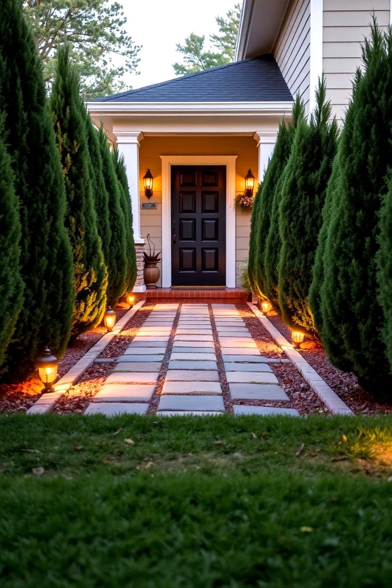 30 Front Yard Evergreen Landscaping Ideas for Year-Round Beauty