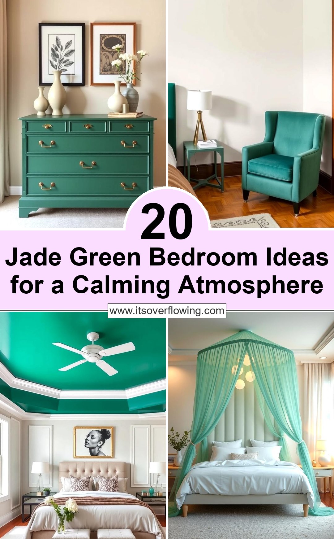20 Jade Green Bedroom Ideas for a Calming Atmosphere