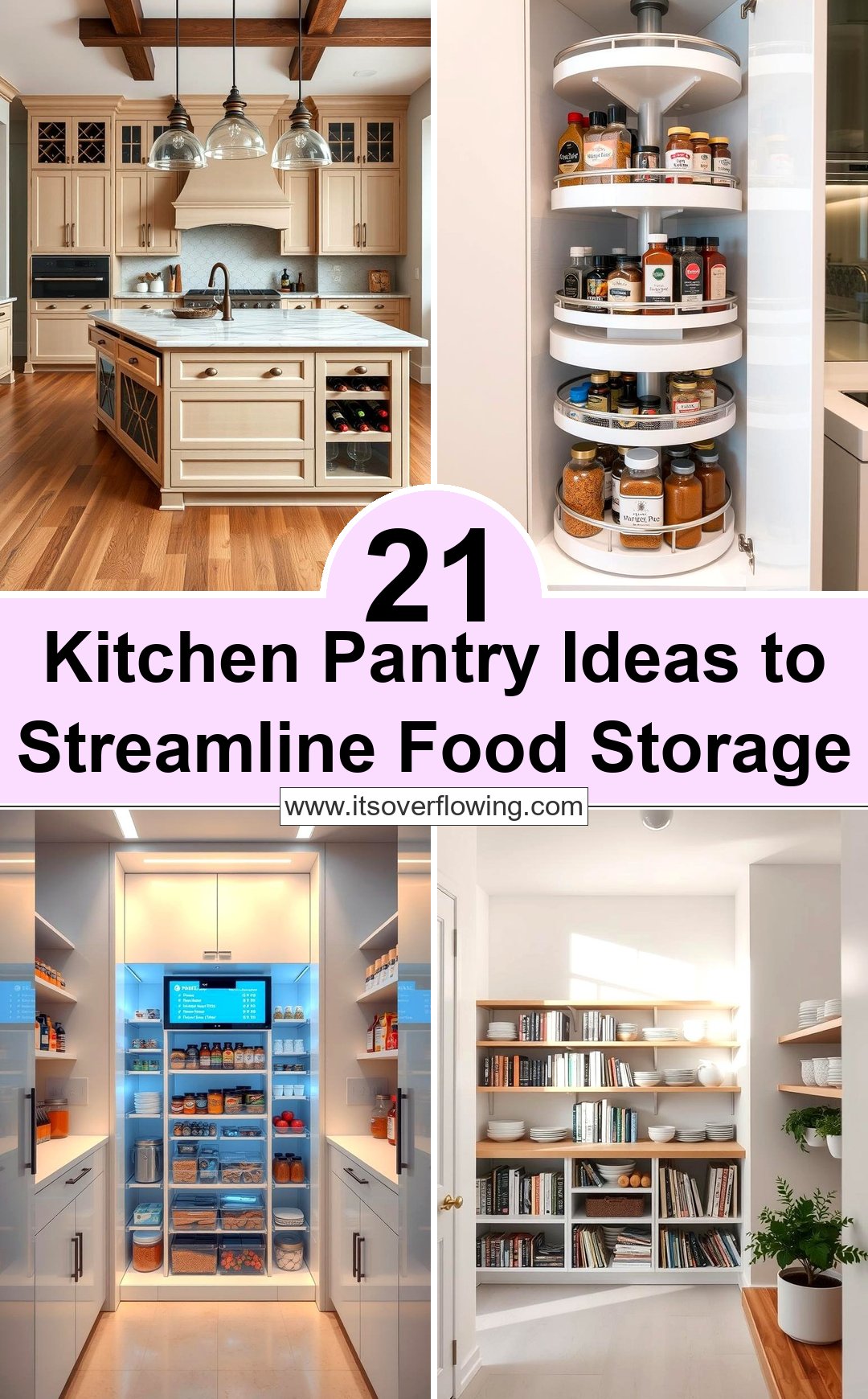 21 Kitchen Pantry Ideas to Streamline Food Storage