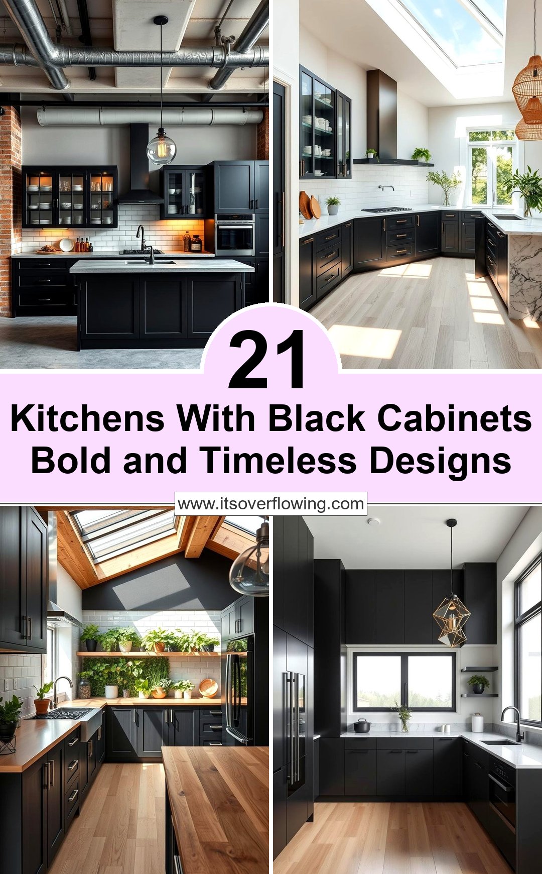 21 Kitchens With Black Cabinets: Bold & Timeless Designs