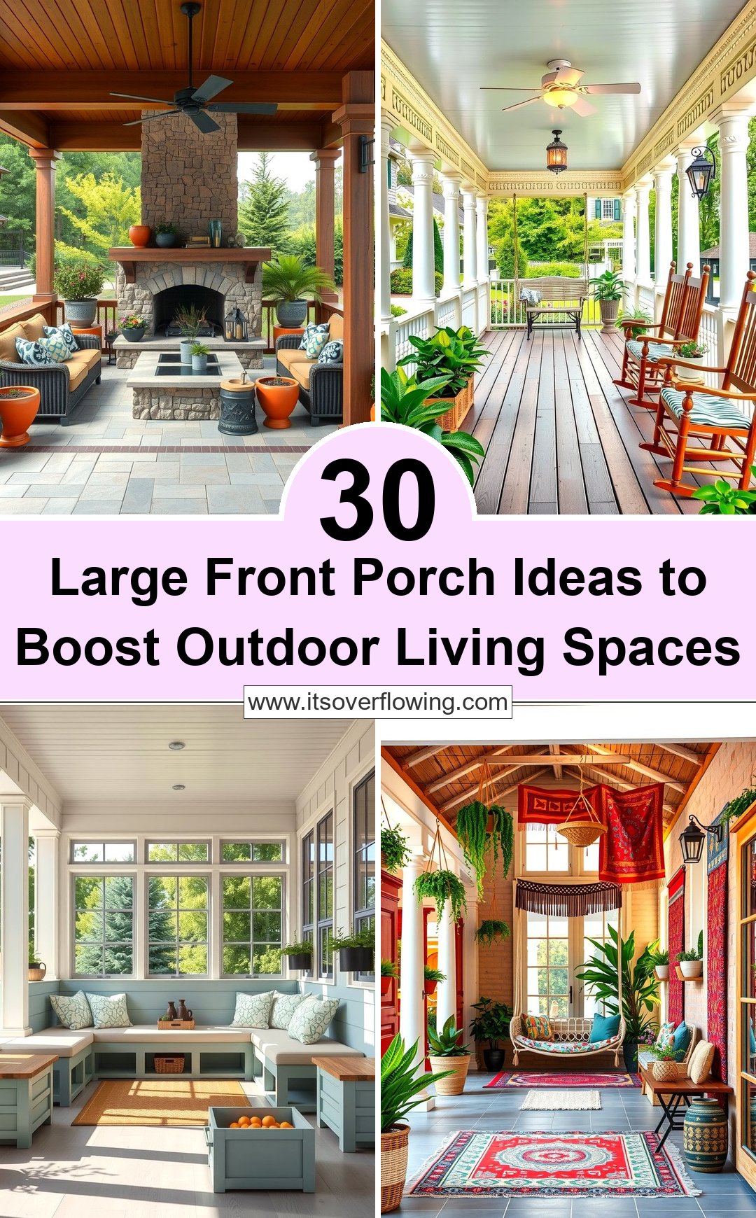 30 Large Front Porch Ideas to Boost Outdoor Living Spaces