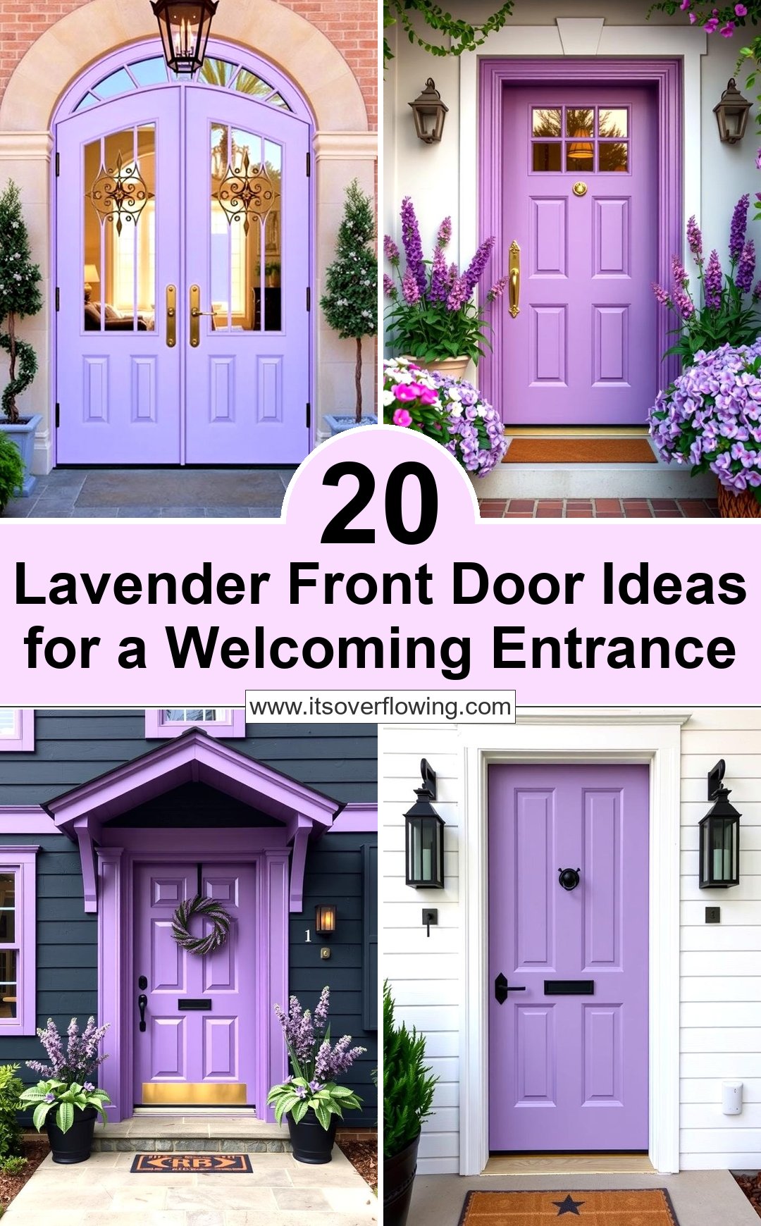 20 Lavender Front Door Ideas for a Welcoming Entrance