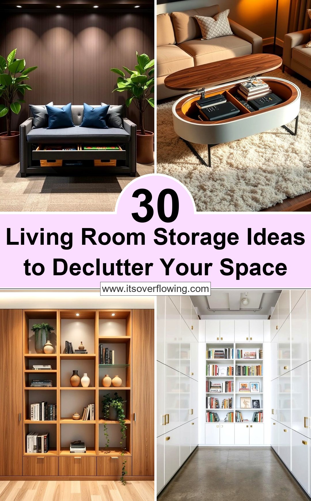 30 Living Room Storage Ideas to Declutter Your Space