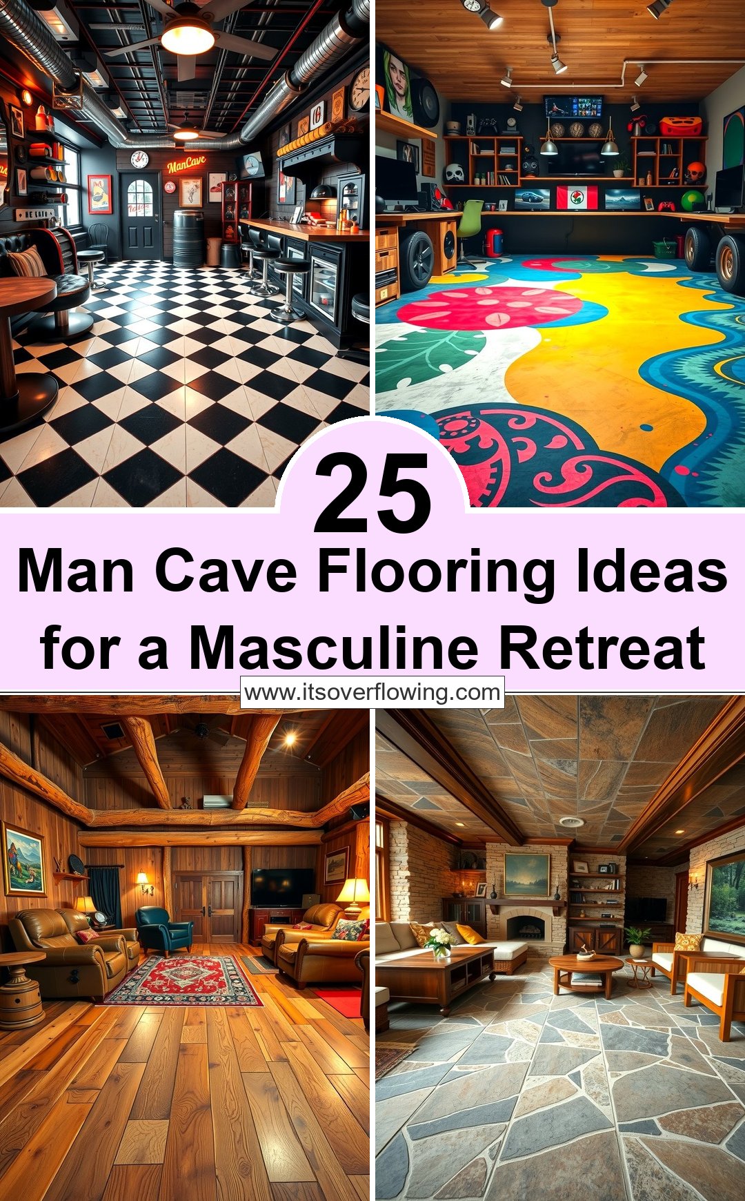 25 Man Cave Flooring Ideas for a Masculine Retreat
