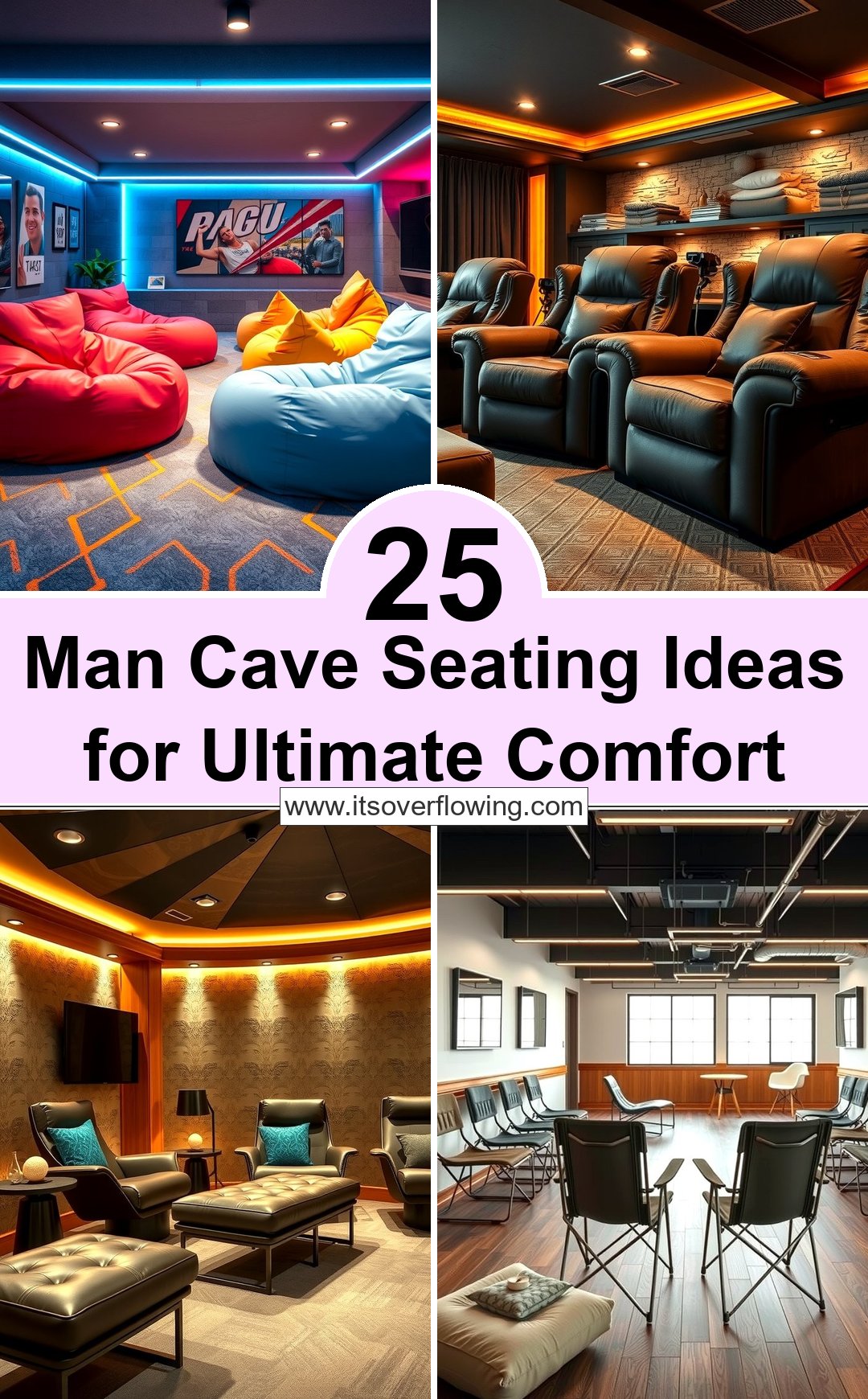 25 Man Cave Seating Ideas for Ultimate Comfort