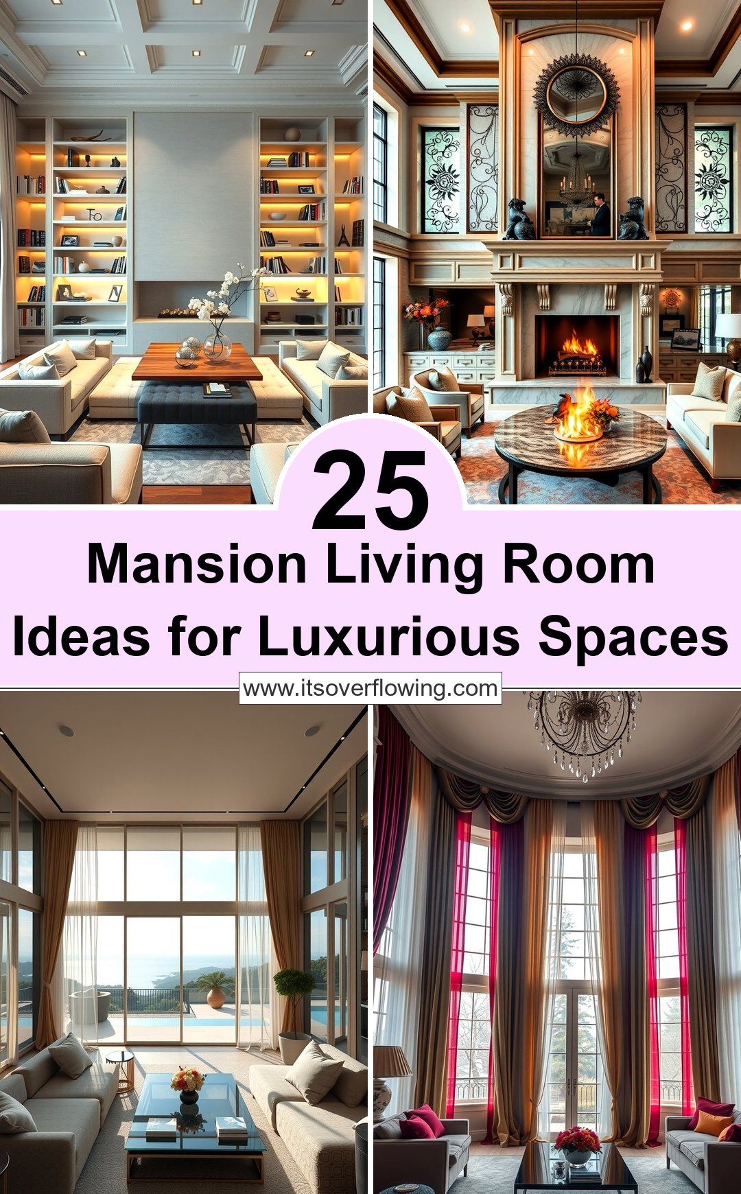 25 Mansion Living Room Ideas for Luxurious Spaces