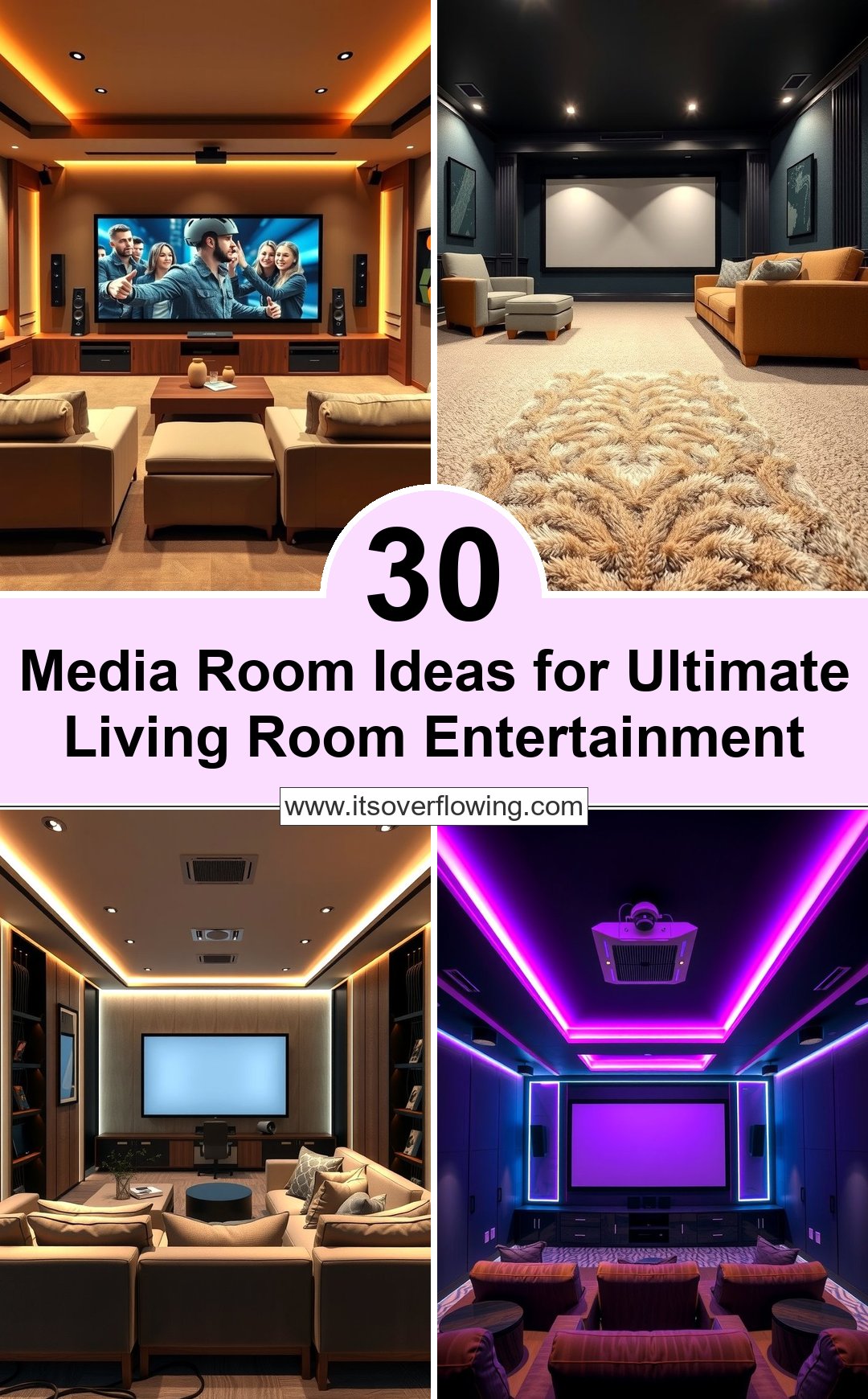 30 Media Room Ideas for Ultimate Living Room Entertainment