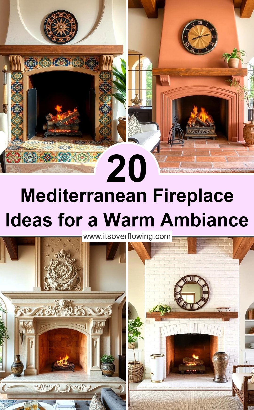 20 Mediterranean Fireplace Ideas for a Warm Ambiance