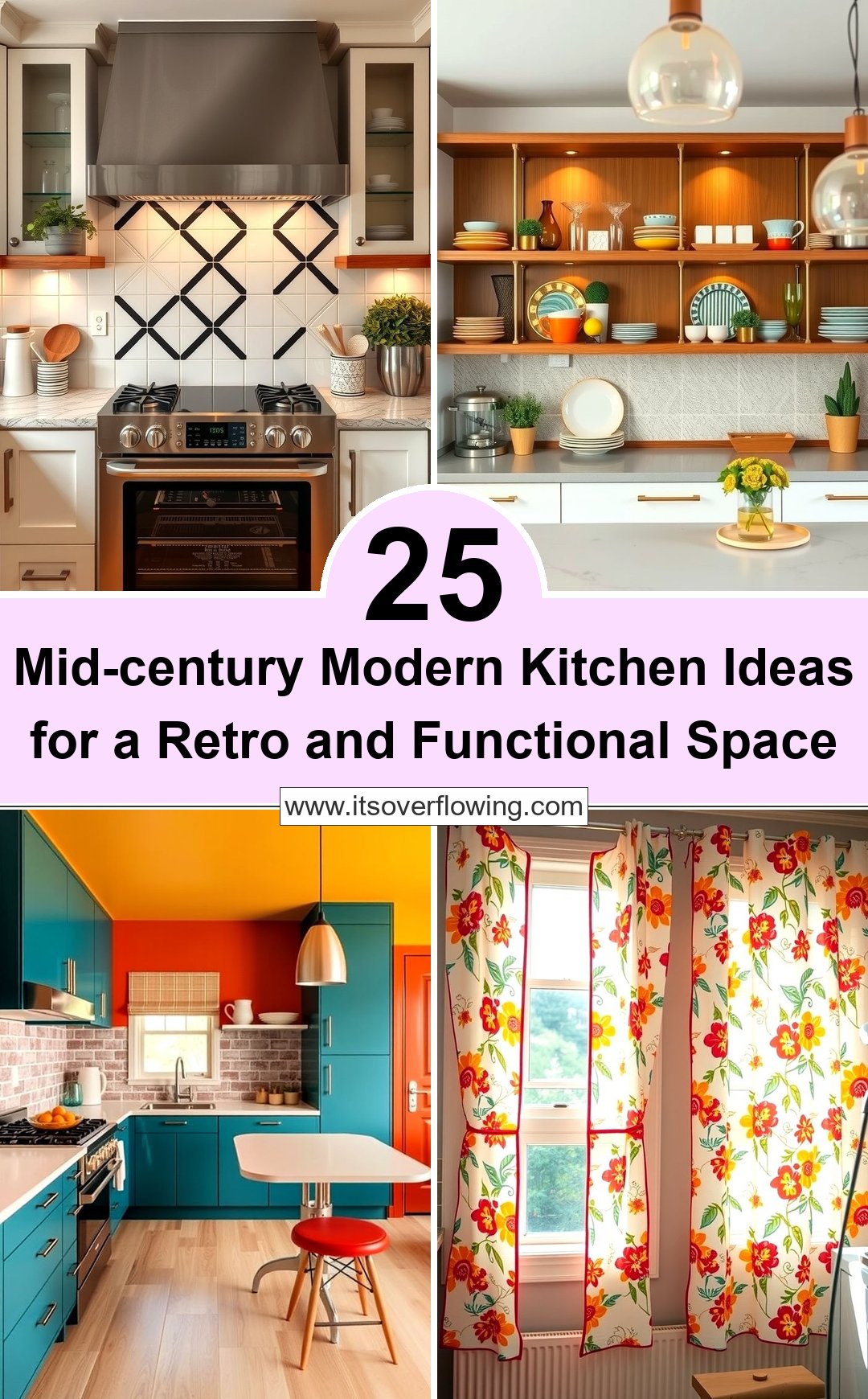 25 Mid-century Modern Kitchen Ideas for a Retro and Functional Space