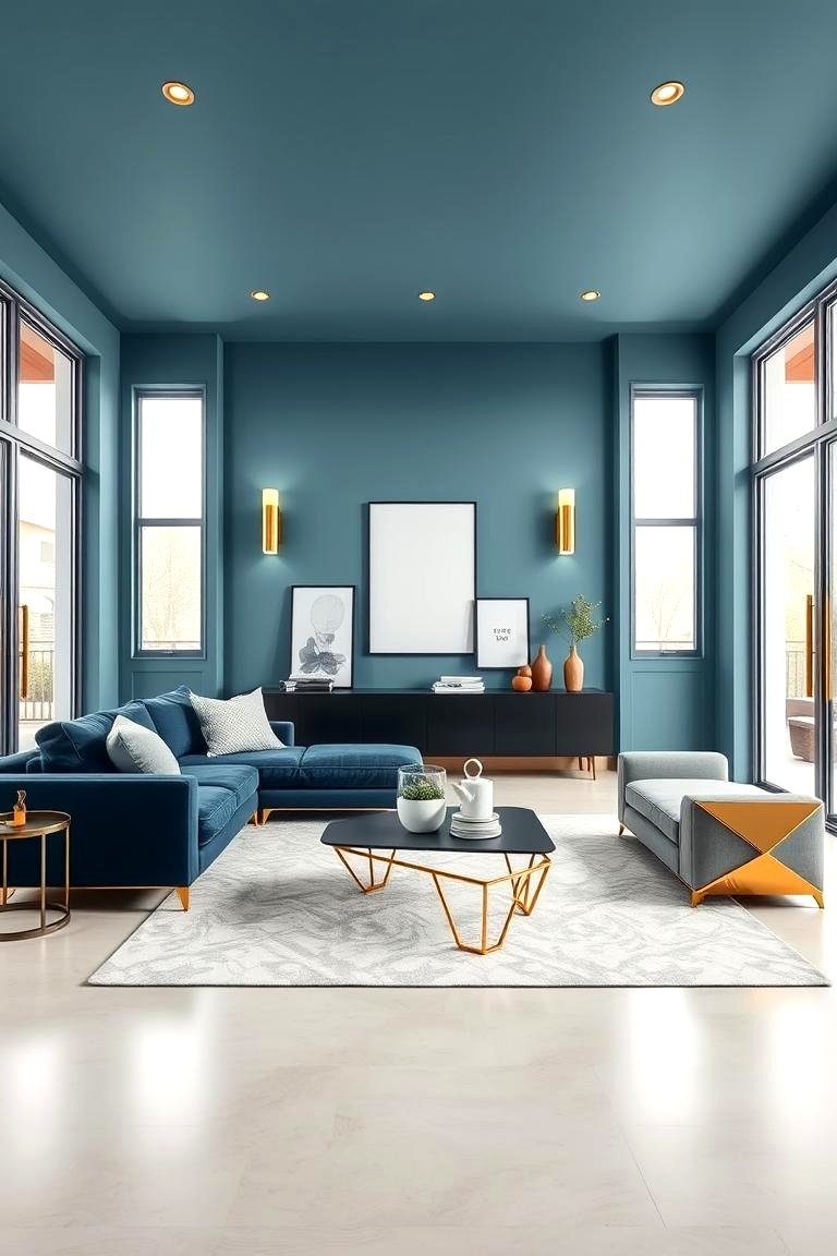30 Stunning Blue and Gold Living Room Ideas for Elegant Spaces