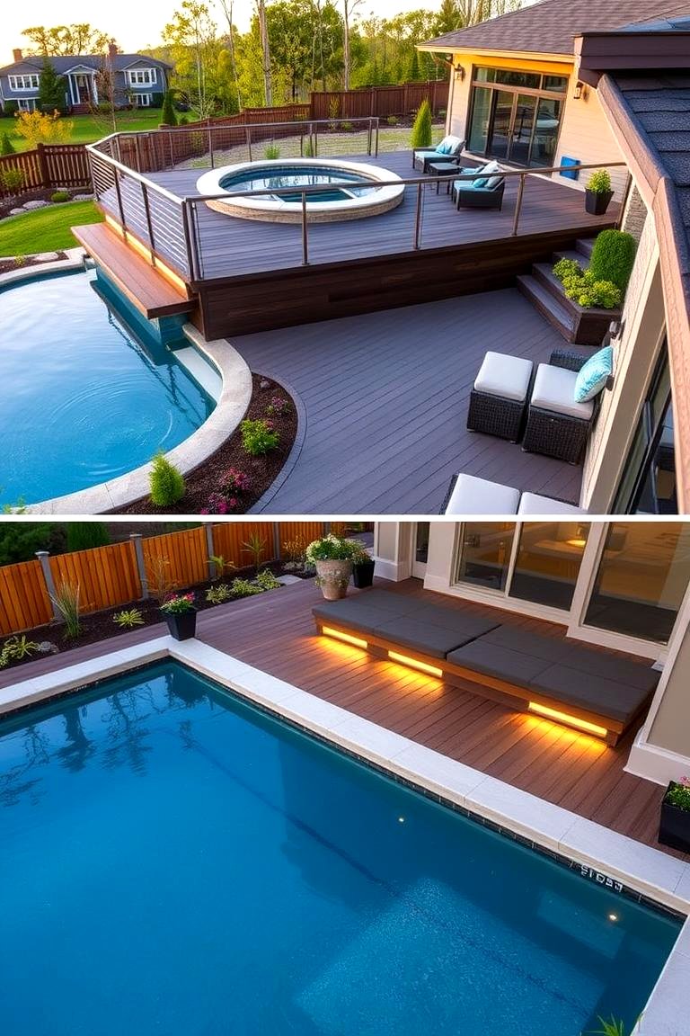 21 Above-Ground Pool Deck Ideas for Backyard Fun