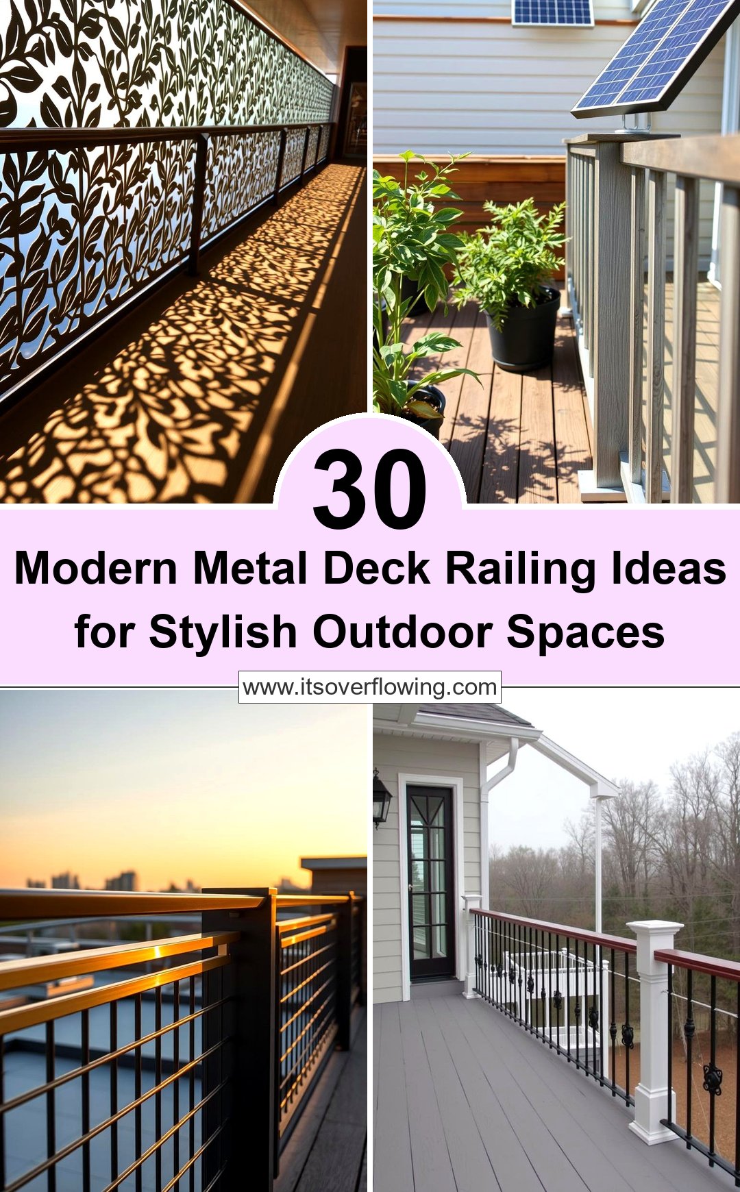 30 Modern Metal Deck Railing Ideas for Stylish Outdoor Spaces