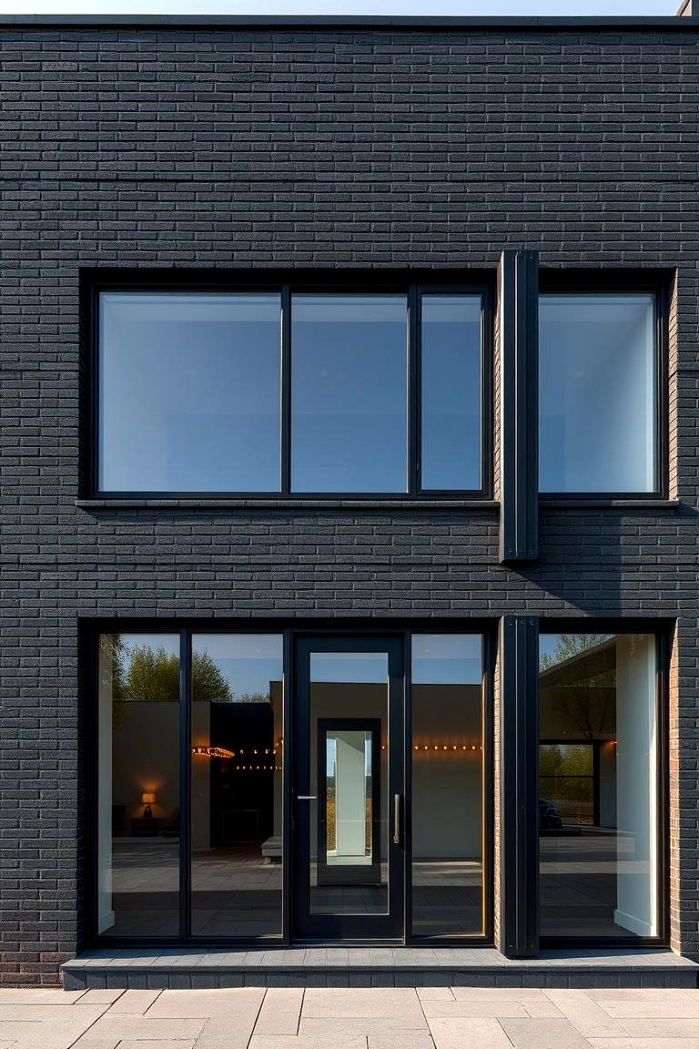 30 Black Brick House Exteriors for Bold Curb Appeal