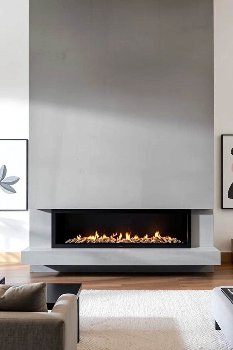 30 Linear Fireplace Ideas for Modern Home Heating