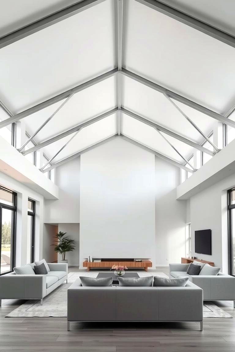 30 Vaulted Ceiling Ideas with Beams for Dramatic Room Designs