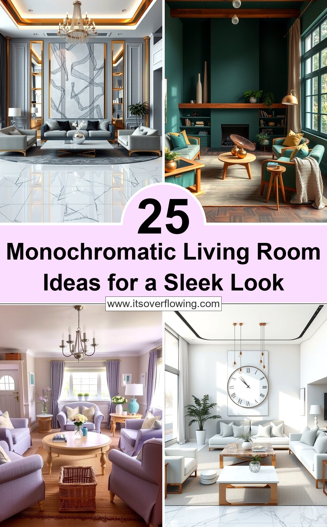 25 Monochromatic Living Room Ideas for a Sleek Look