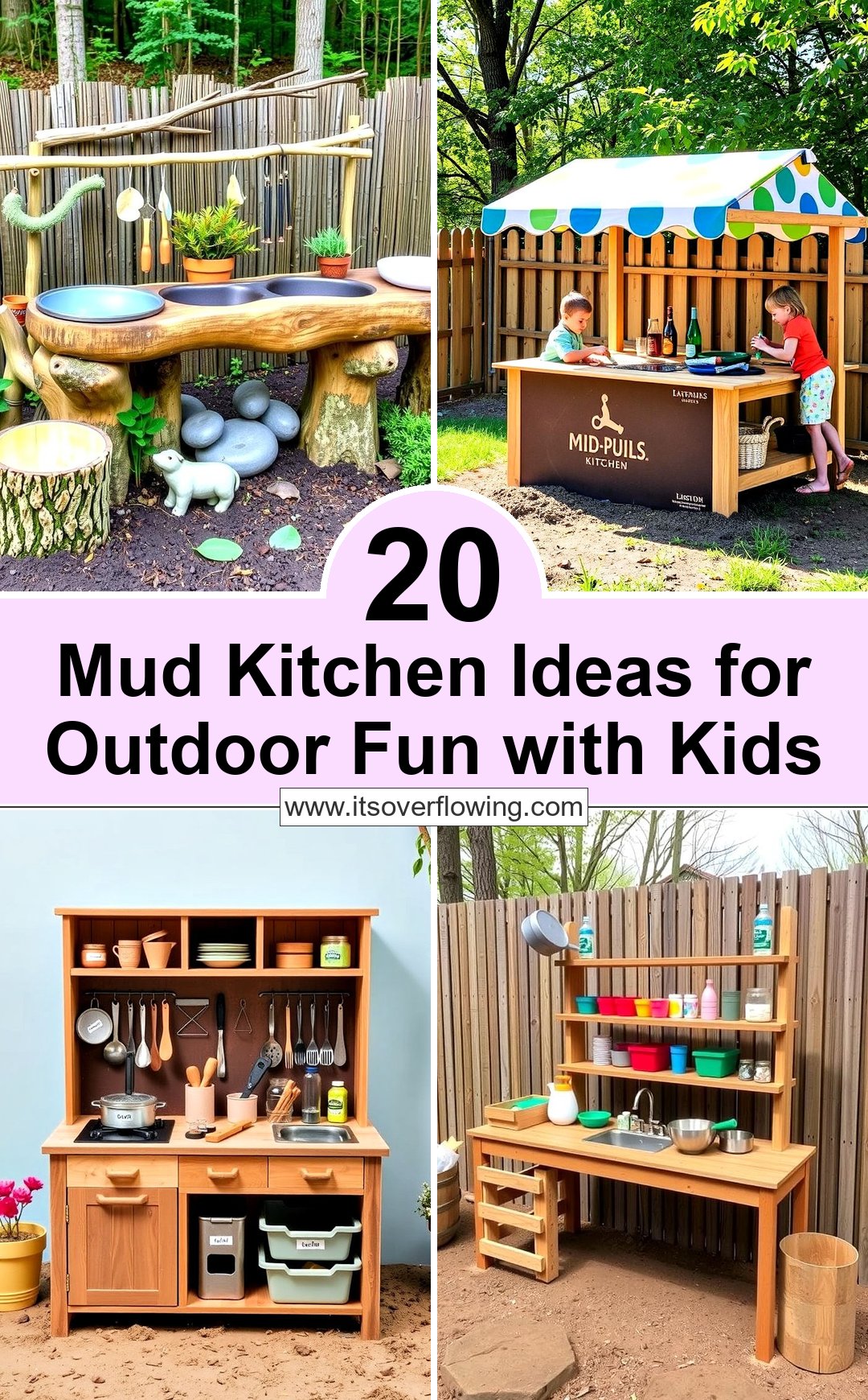 20 Mud Kitchen Ideas for Outdoor Fun with Kids