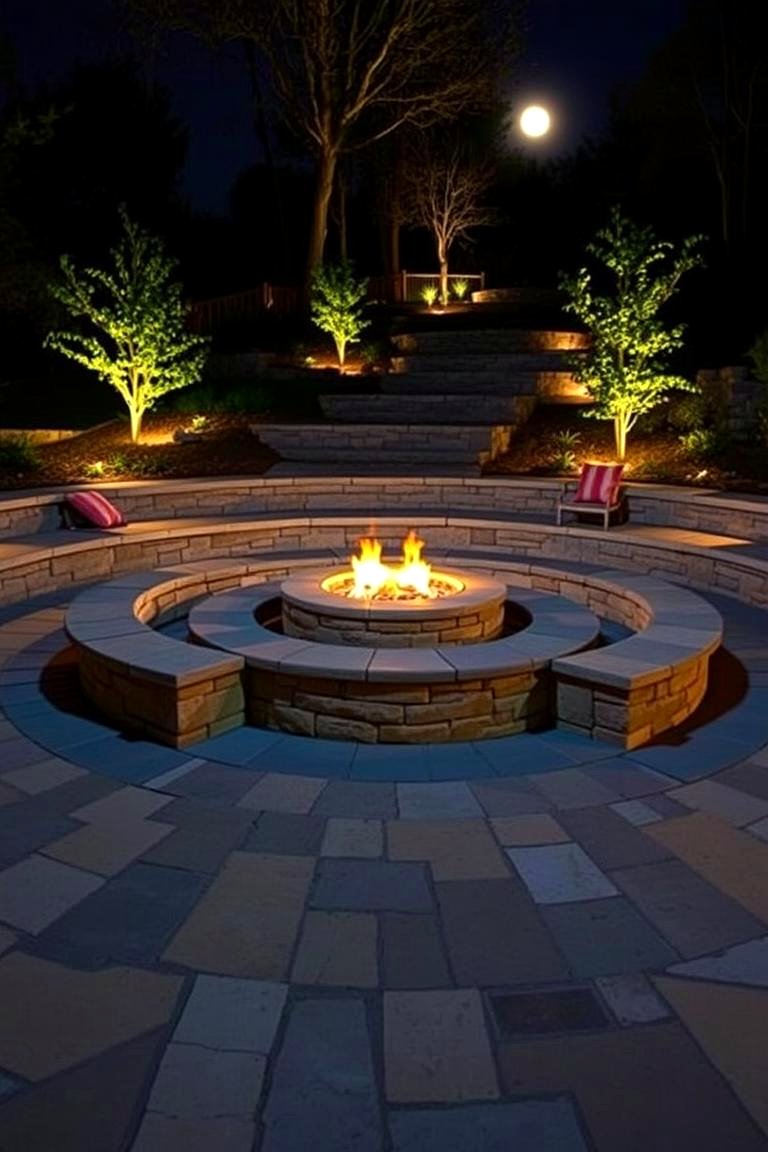 30 Elegant Stone Fire Pit Ideas for Backyard Entertaining