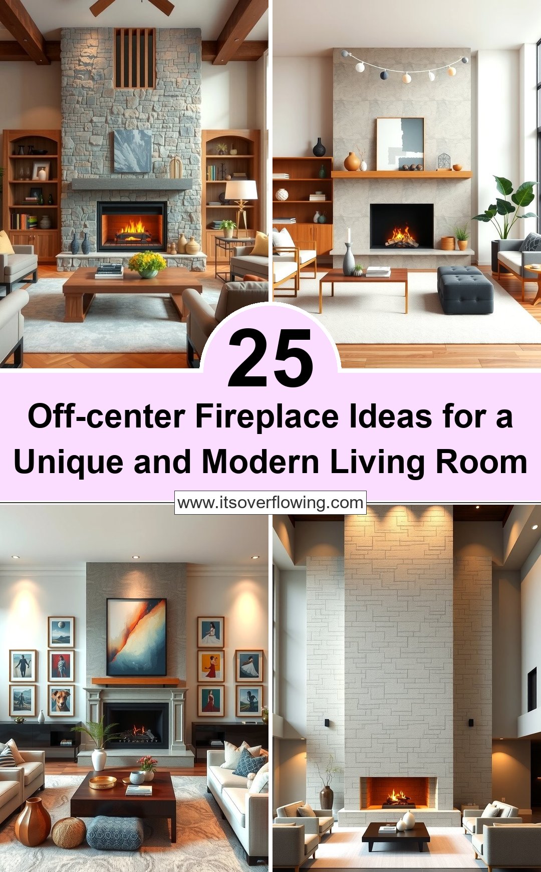 25 Off-center Fireplace Ideas for a Unique and Modern Living Room