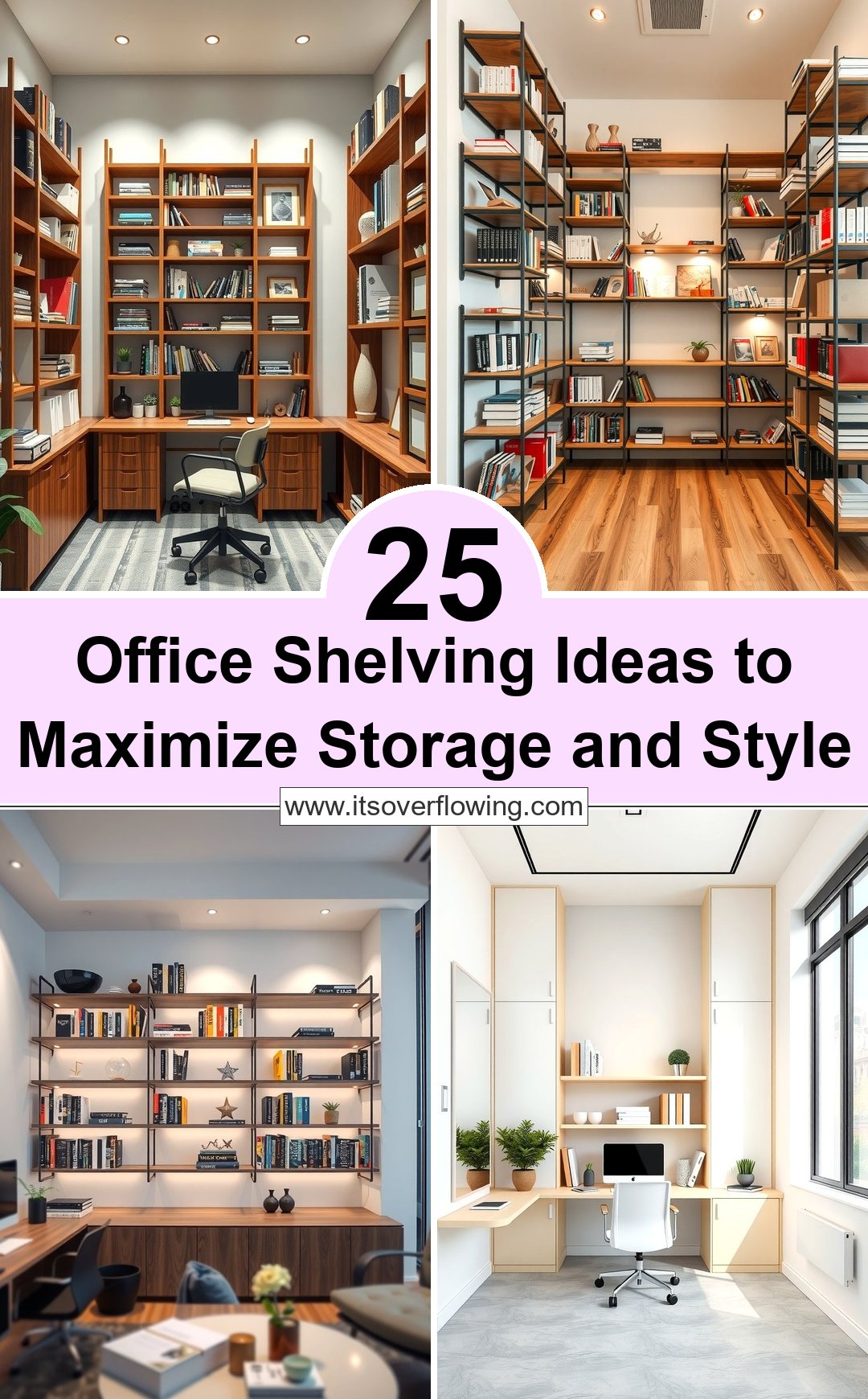 25 Office Shelving Ideas to Maximize Storage and Style