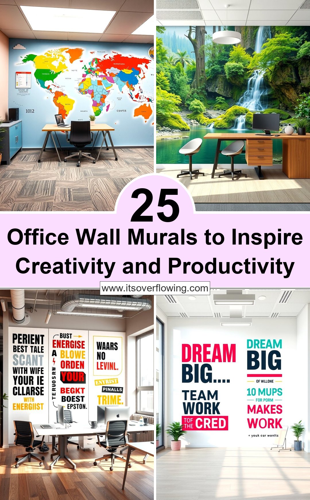 25 Office Wall Murals to Inspire Creativity and Productivity