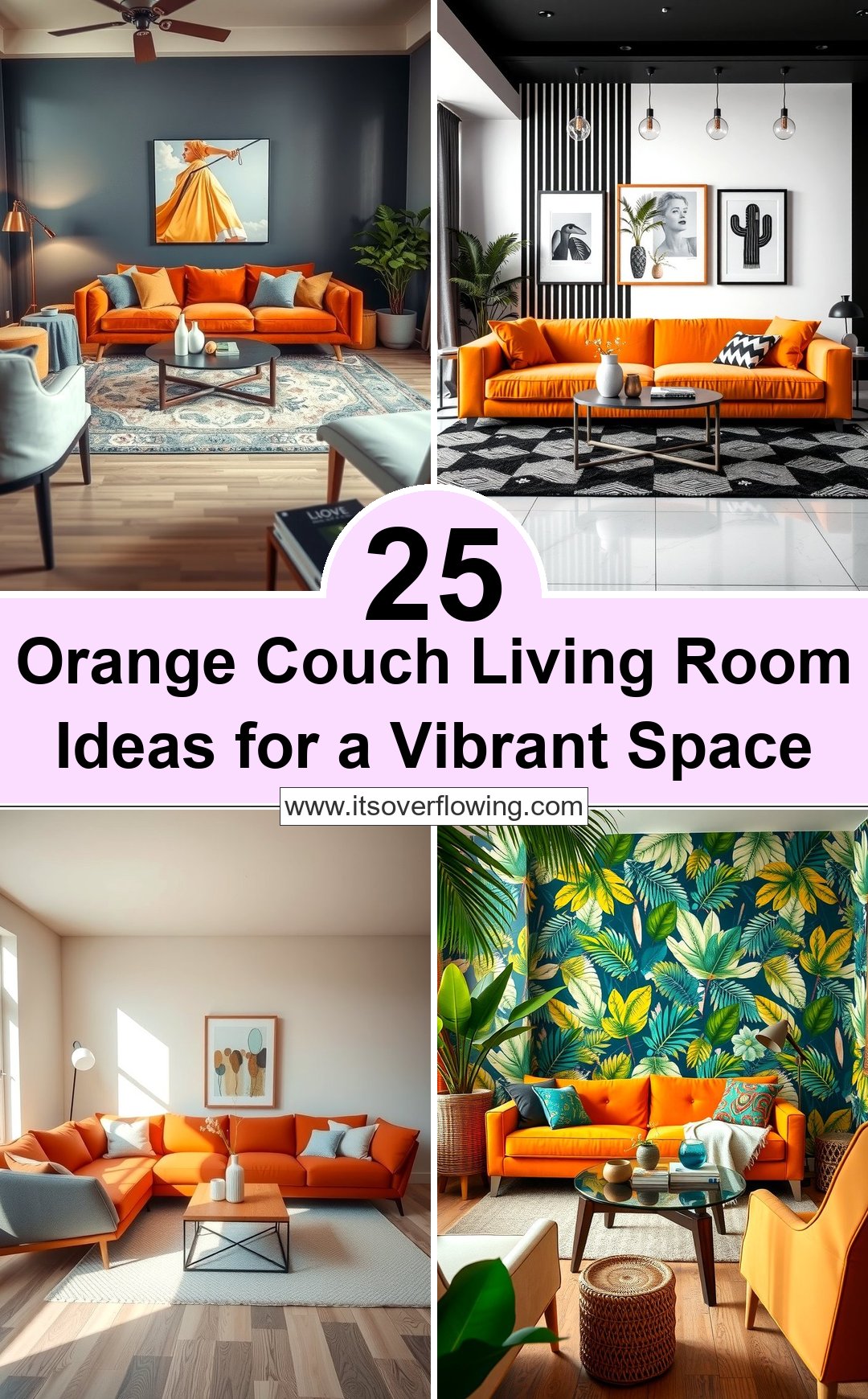25 Orange Couch Living Room Ideas for a Vibrant Space
