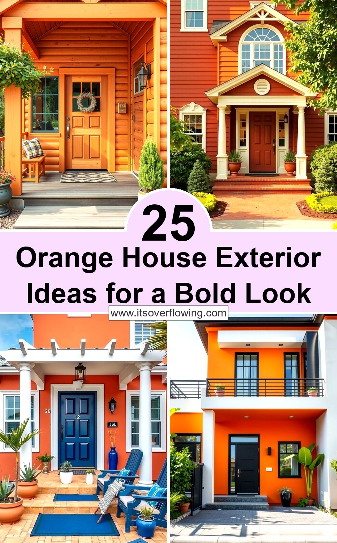 25 Orange House Exterior Ideas for a Bold Look