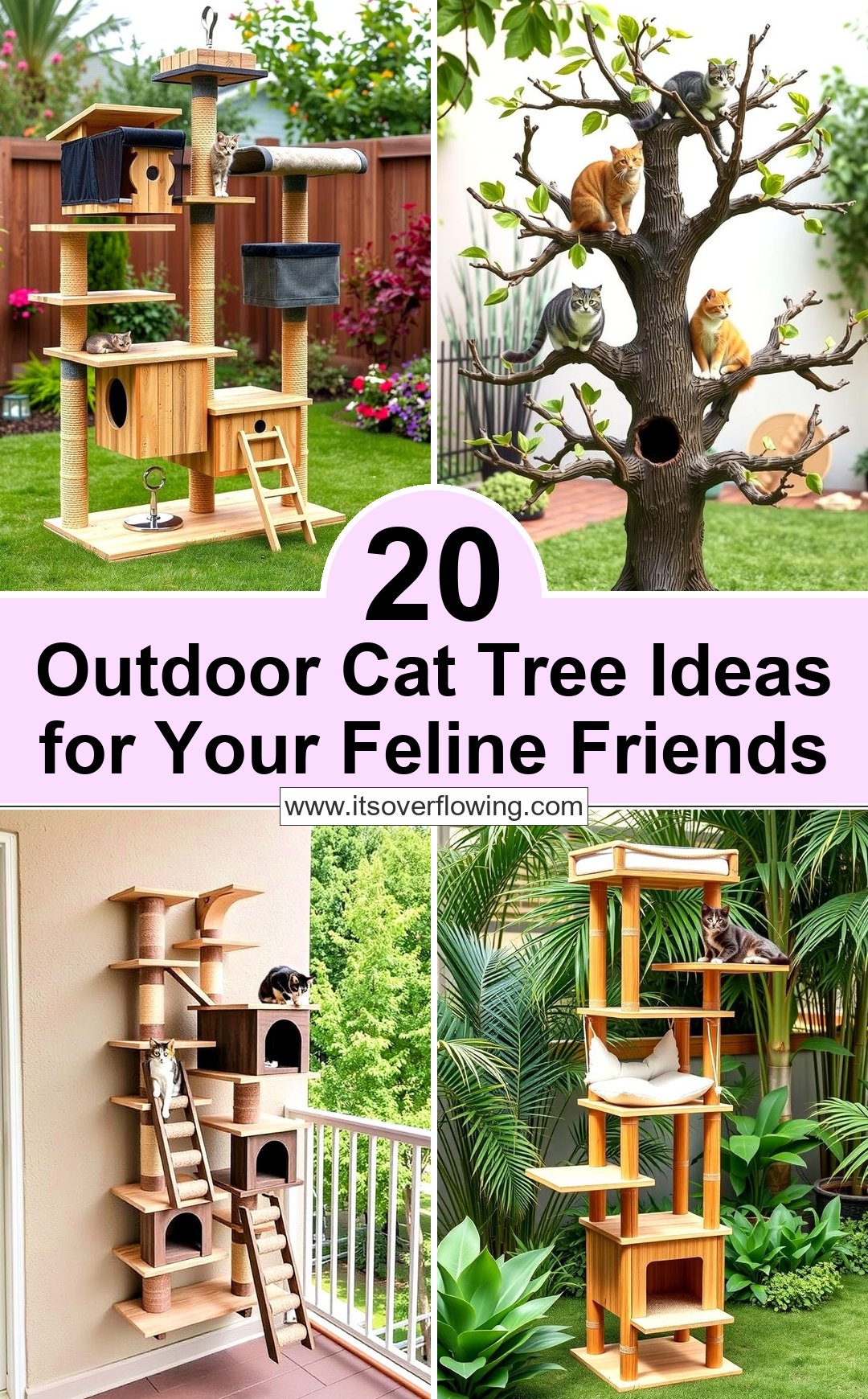 20 Outdoor Cat Tree Ideas for Your Feline Friends